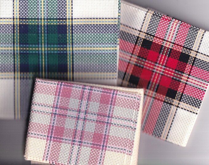 Charles Craft, Vintage, Plaid Hopscotch Design Aida 14 Count Cross ...