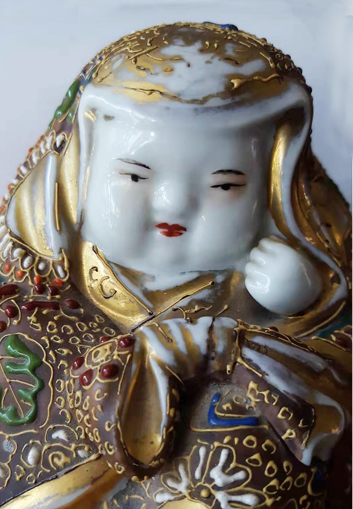 Rare Old Antique Japanese Satsuma Moriage Statue of Girl 1920S - Etsy