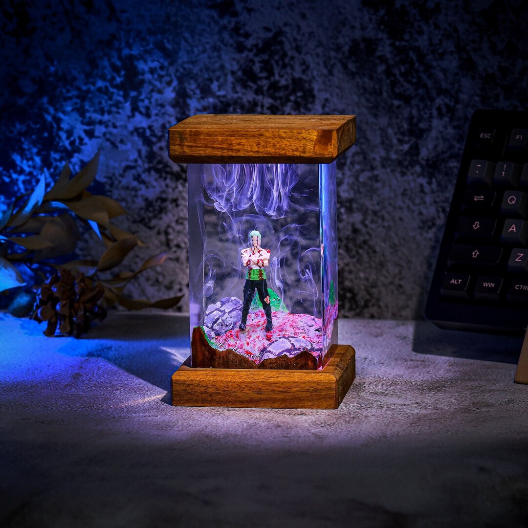 Roronoa Zoro One Piece CUSTOM ANIME Night Light, Anime Diorama Lamp ...
