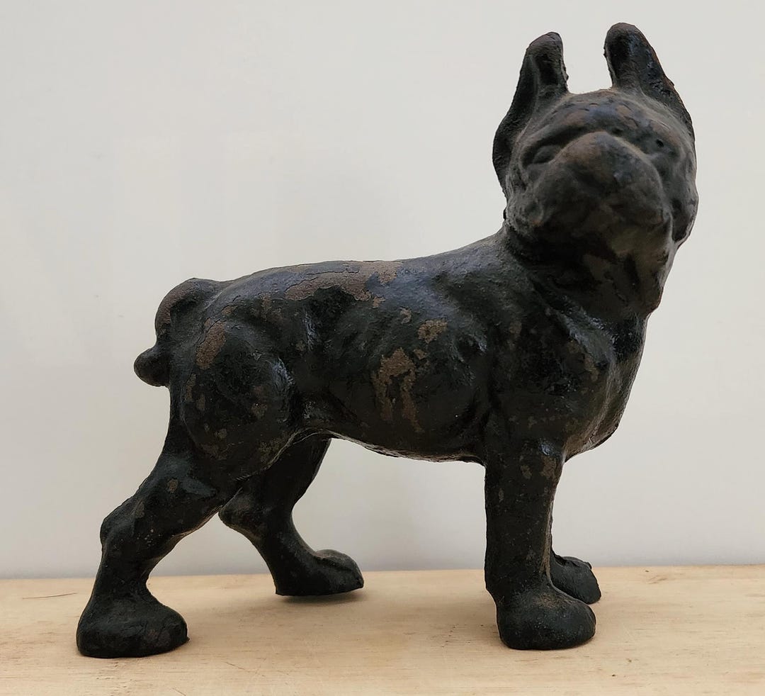 Antique Hubley Boston Terrier Cast Iron Toy | Paperweight Original ...