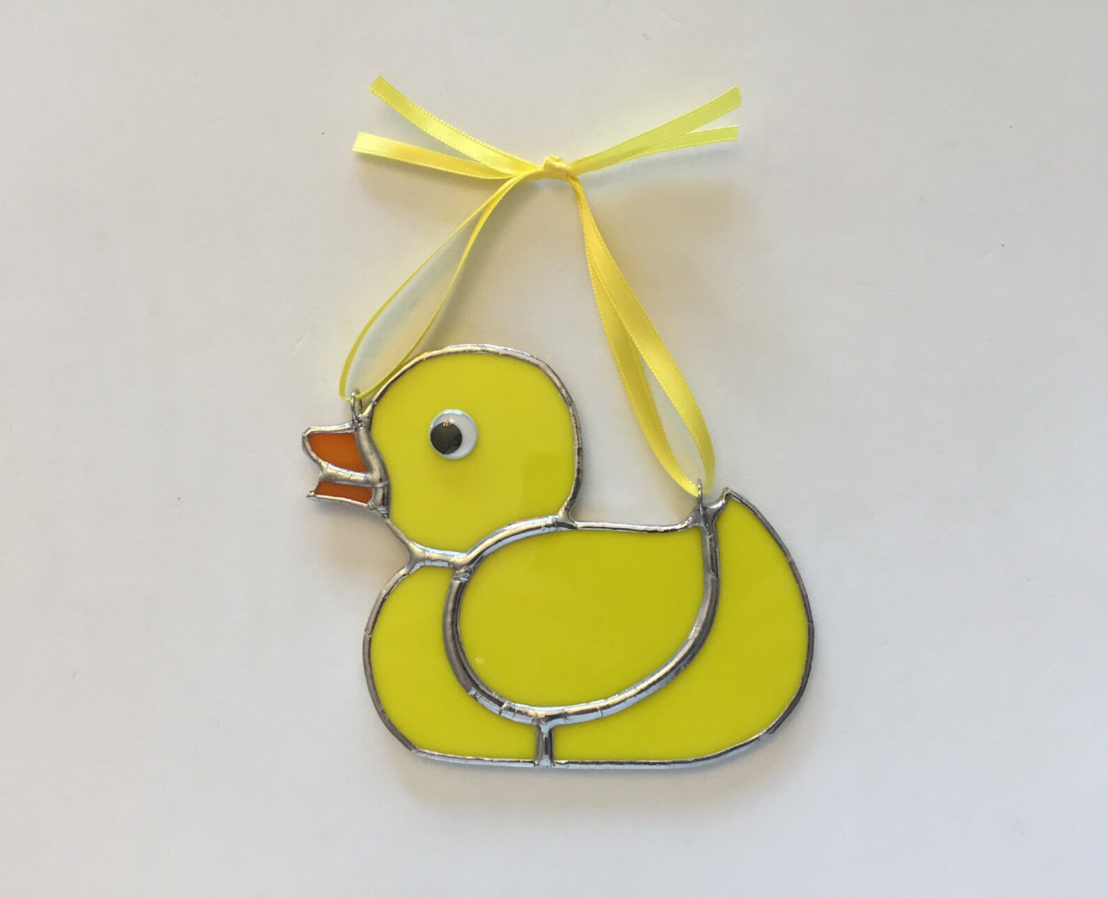 Handmade Stained Glass Rubber Ducky Suncatcher - Etsy