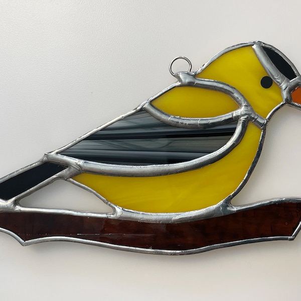 Goldfinch Stained Glass - Etsy