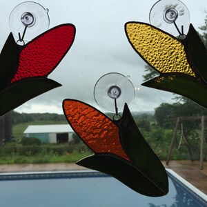 Handmade Stained Glass Indian Corn Suncatcher - Etsy