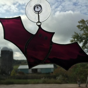 Handmade Stained Glass Bat - Etsy