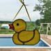 Handmade Stained Glass Rubber Ducky Suncatcher - Etsy