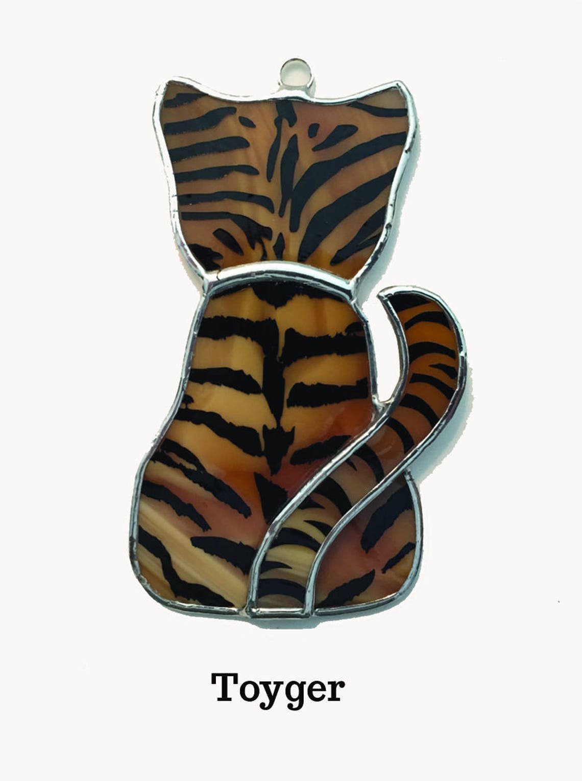 Handmade Stained Glass Cat Suncatcher - Etsy