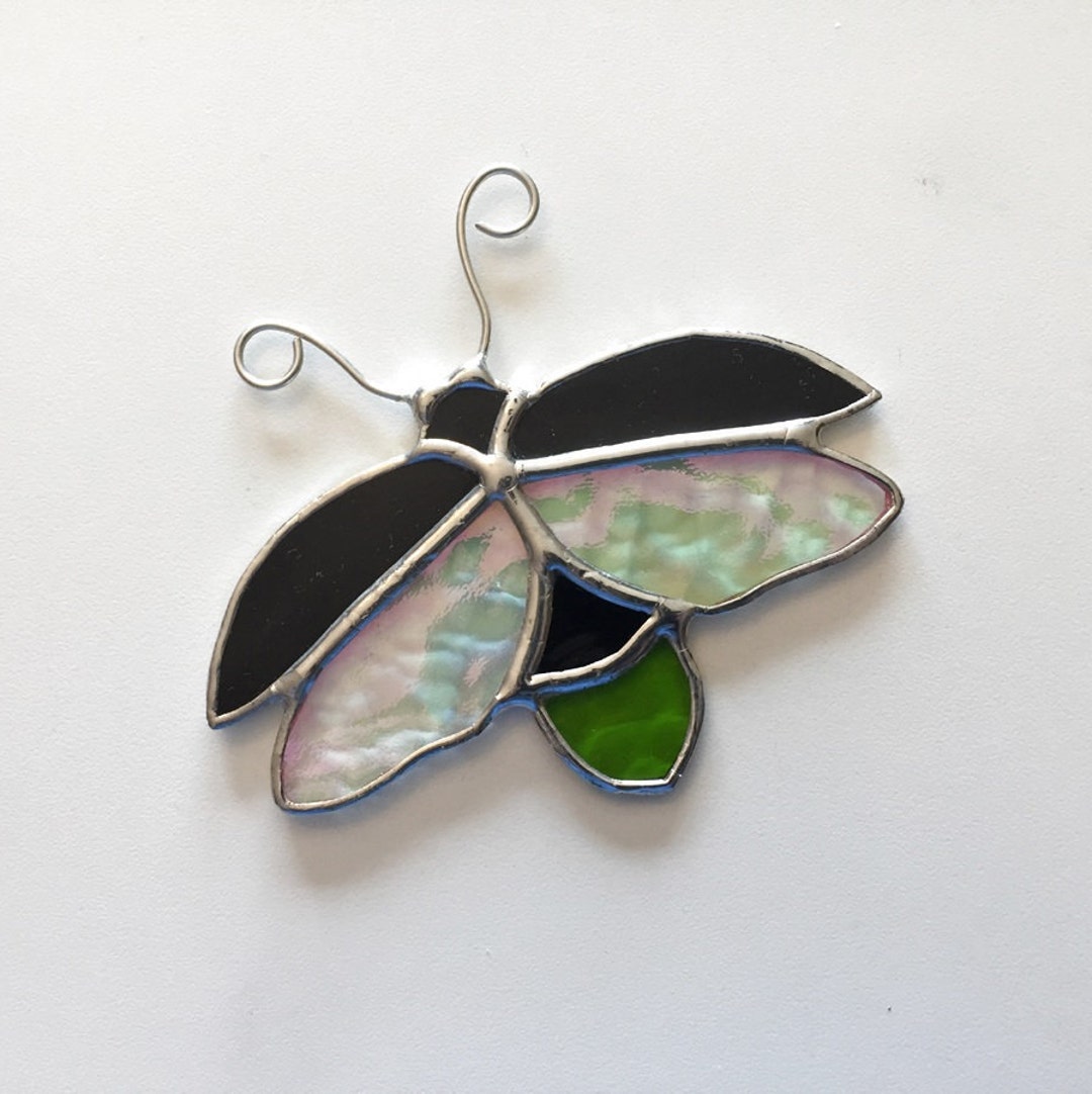 Handmade Stained Glass Firefly (lightning Bug) Suncatcher - Etsy