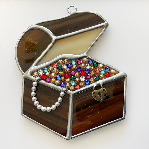 Stained Glass Chest - Etsy