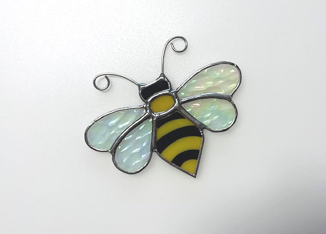 Handmade Stained Glass Bee Suncatcher - Etsy