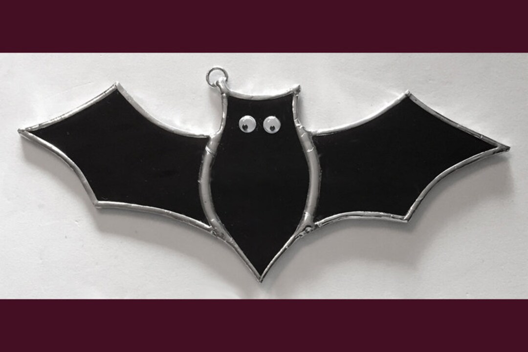 Handmade Stained Glass Bat - Etsy