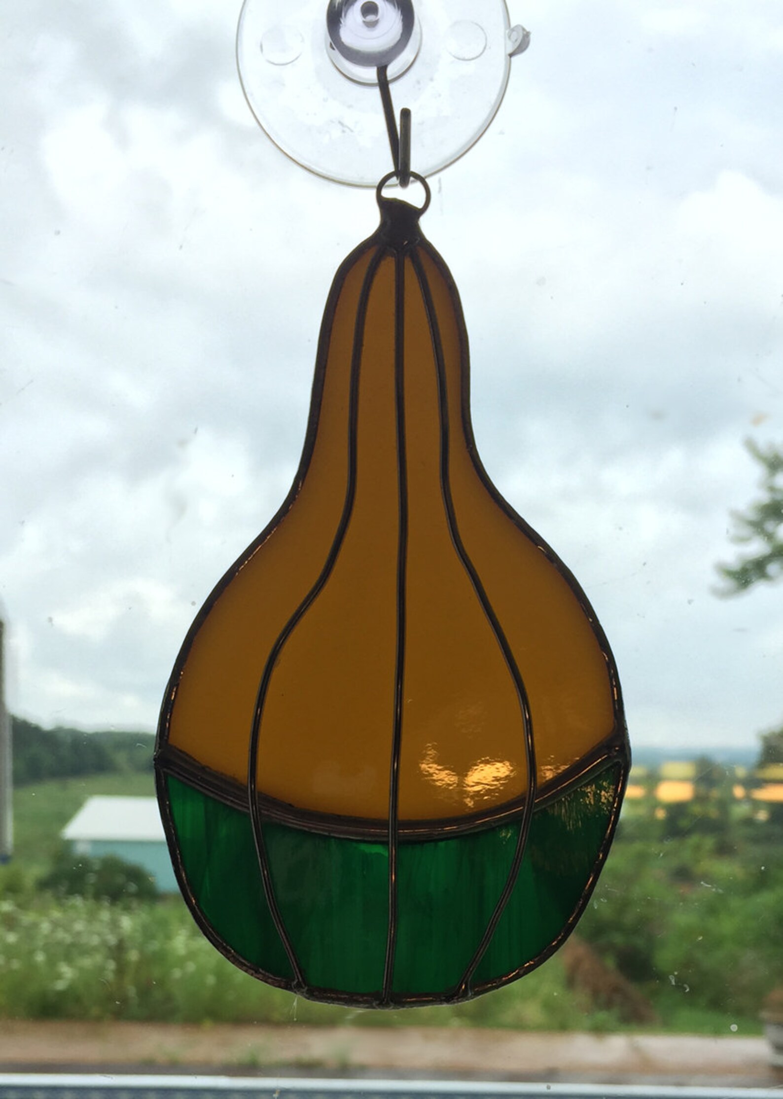 Handmade Stained Glass Gourd / Pumpkin /squash Suncatchers | Etsy