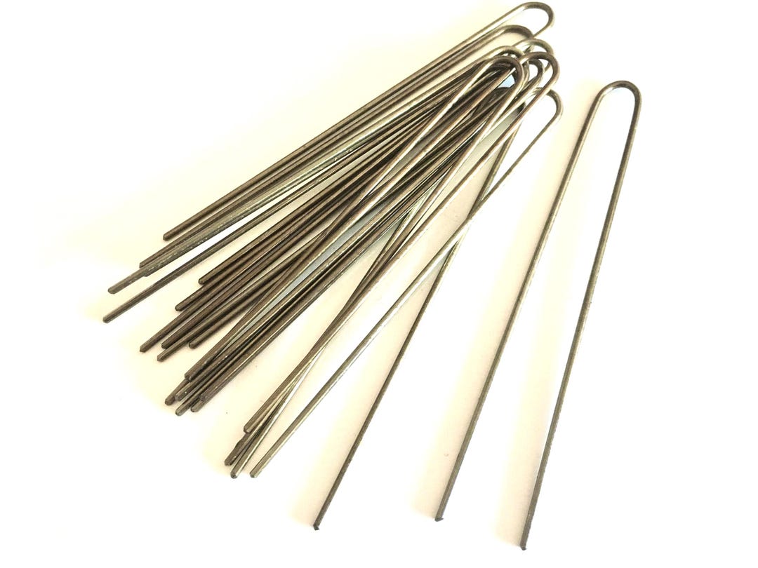 Extra-strong 7.5cm Bronze Hair Pins – Perfect for Buns, Updos & Thick ...