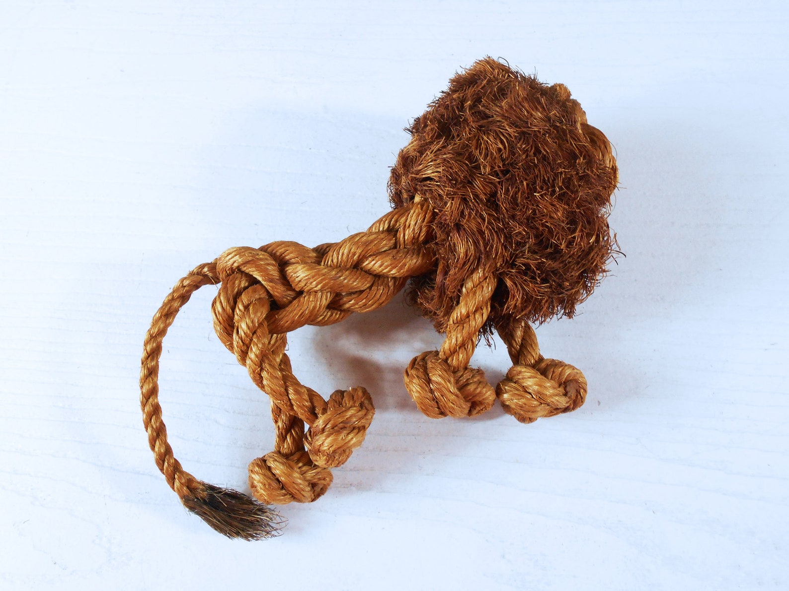 Rope Lion Toy by Jørgen Bloch Vintage Toy From Denmark - Etsy