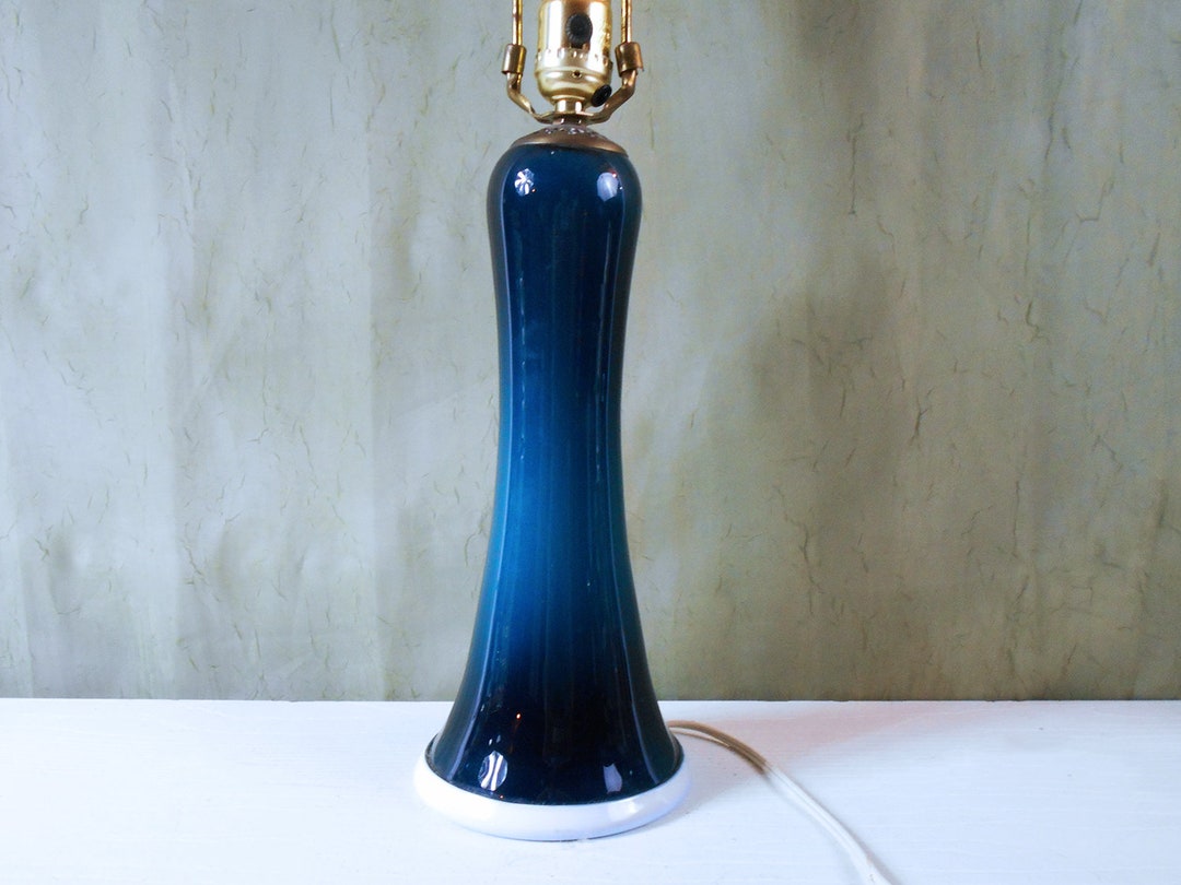 Empoli Cased Glass Table Lamp - Handmade Glass Lamp From Italy - Flared ...