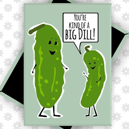 Big Dill Food Puns Funny Magnets Mentor Gift Dill Pickle - Etsy