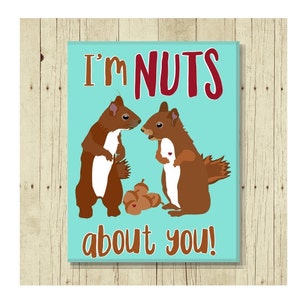 Squirrel Girl Nuts About You Squirrel Wedding Squirrel | Etsy