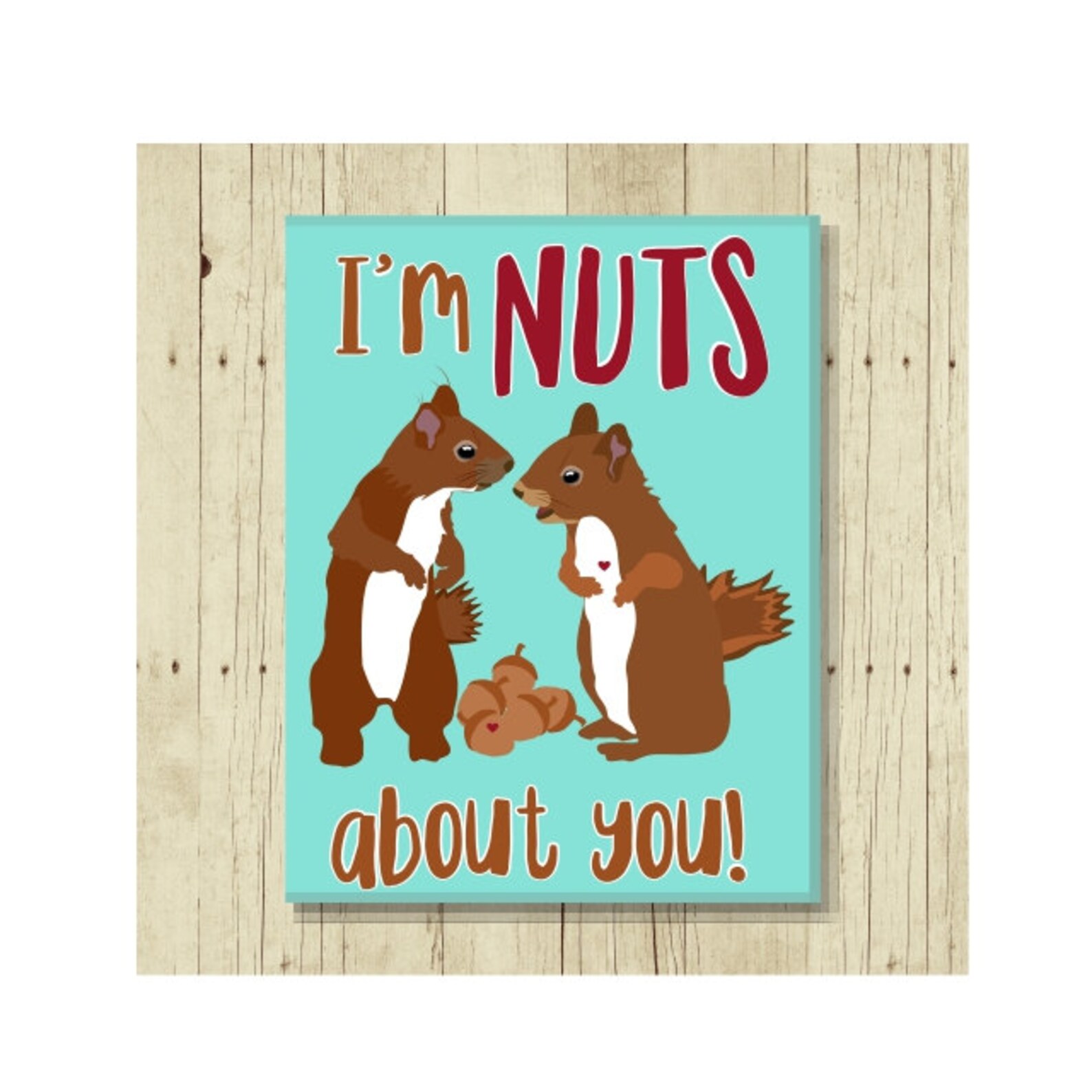 Squirrel Girl Nuts About You Squirrel Wedding Squirrel | Etsy
