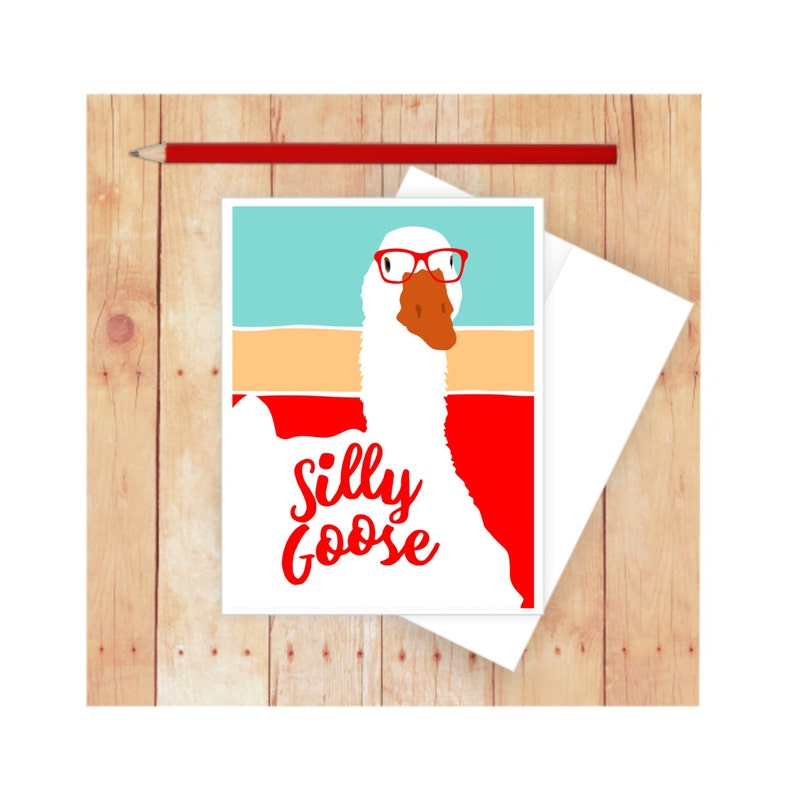Silly Goose Farm Animal Birthday Animal Puns Pun Cards | Etsy
