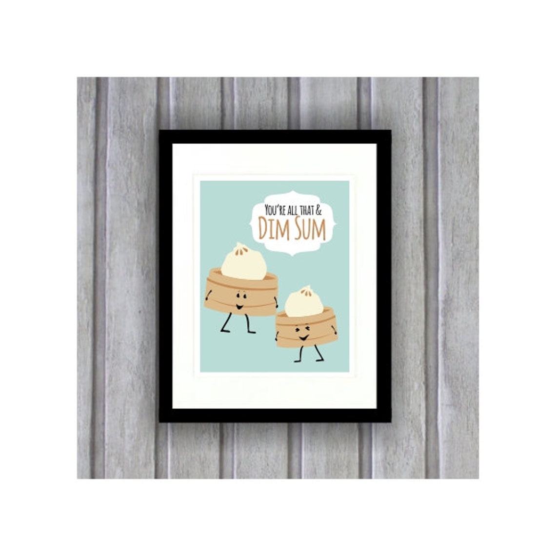 Funny Kitchen Art Food Puns Dim Sum Food Poster Chinese - Etsy Canada