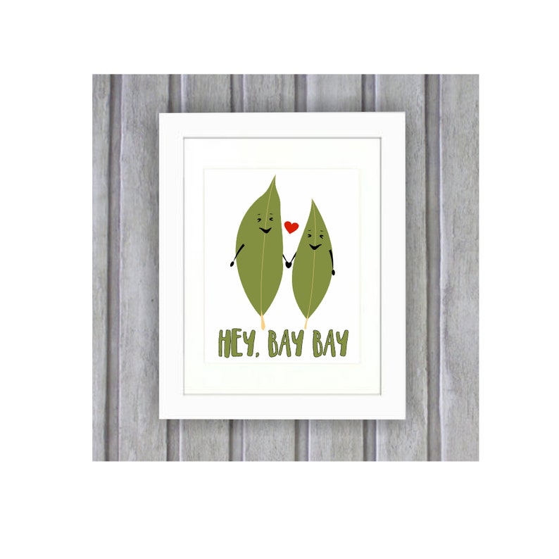 Food Puns Instant Download Bay Leaves Funny Kitchen Print - Etsy