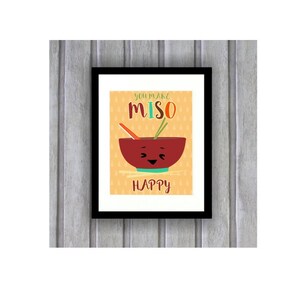 Miso Happy Food Puns Funny Printables Miso Soup Japanese - Etsy