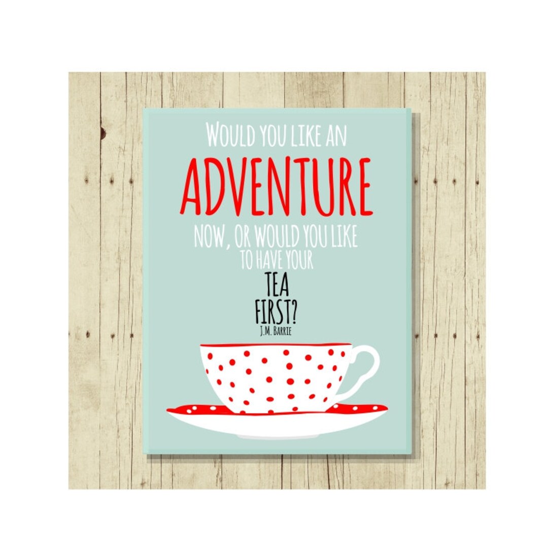 Tea Magnet Tea Party Favors Peter Pan Quote Tea for Two - Etsy