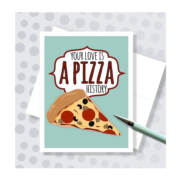 Pizza Pun Card - Etsy