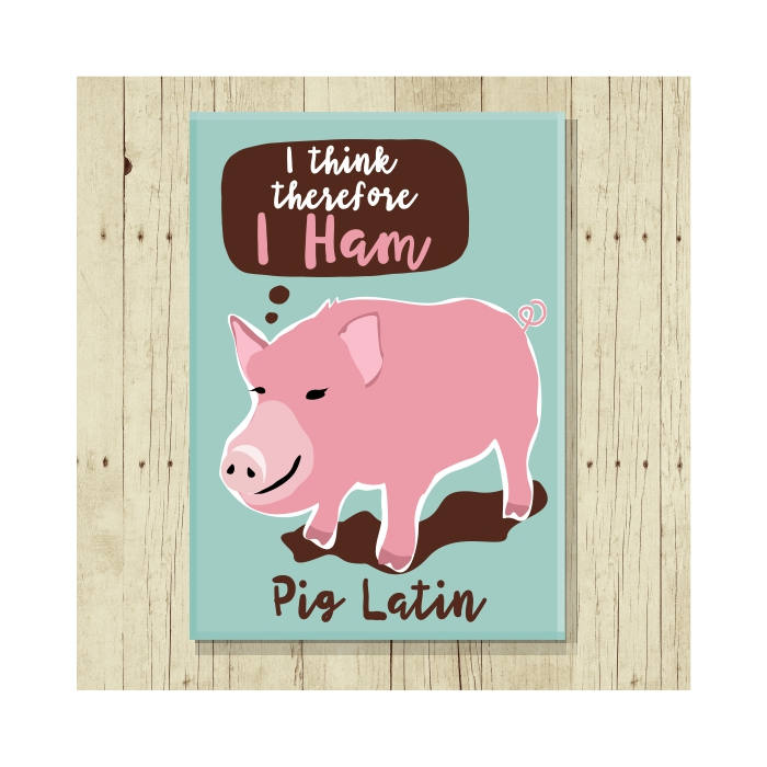 Pig Lover Gift Latin Language Funny Pun Gifts Funny - Etsy UK