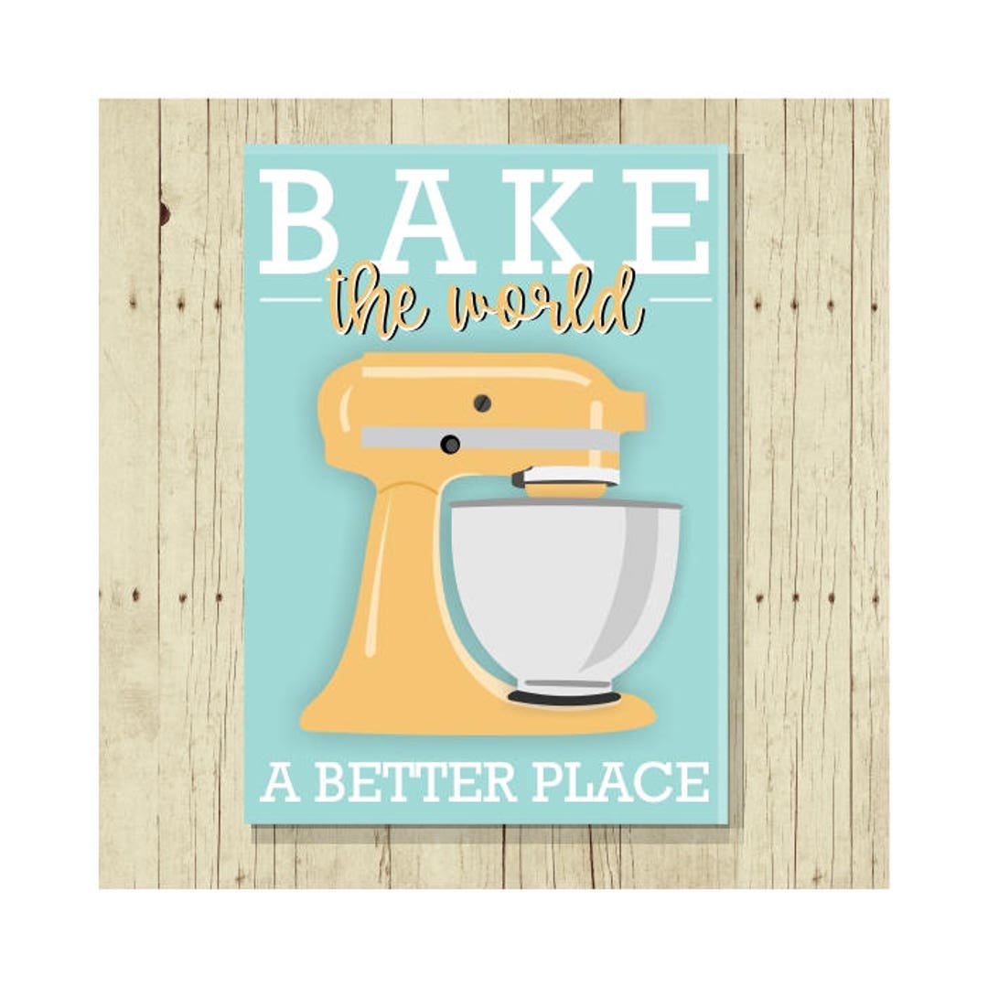 Baking Puns Baker Gift Bake the World a Better Place Baking - Etsy