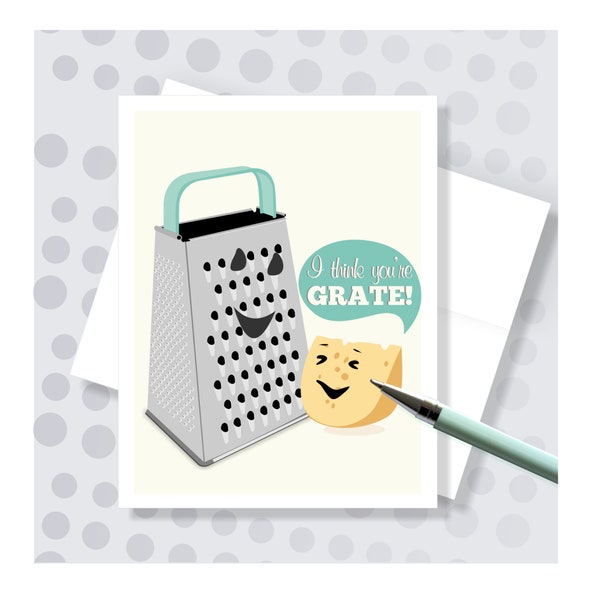 Grateful Pun Card - Etsy