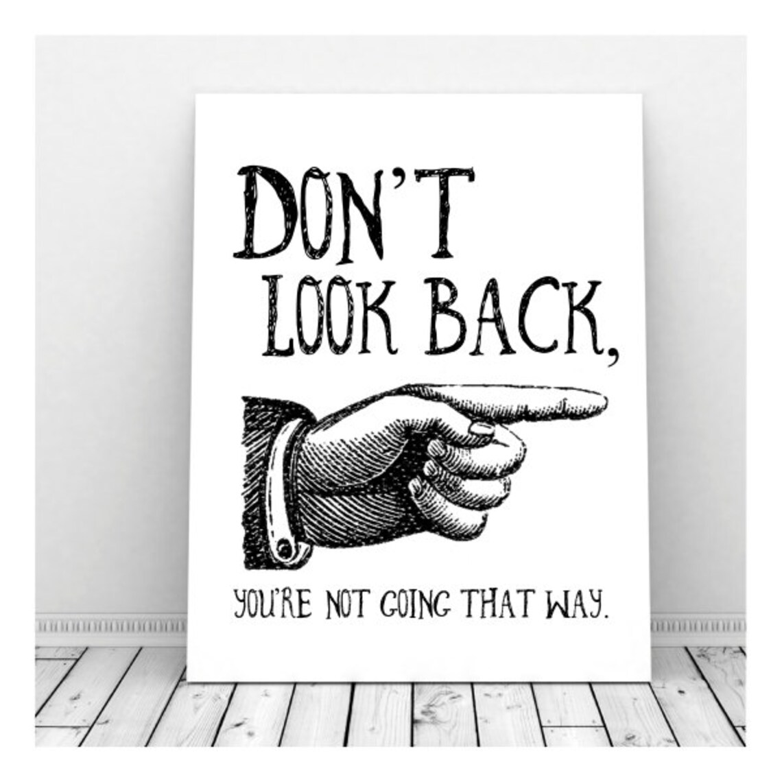 Don't Look Back Classroom Poster Motivational Sign - Etsy