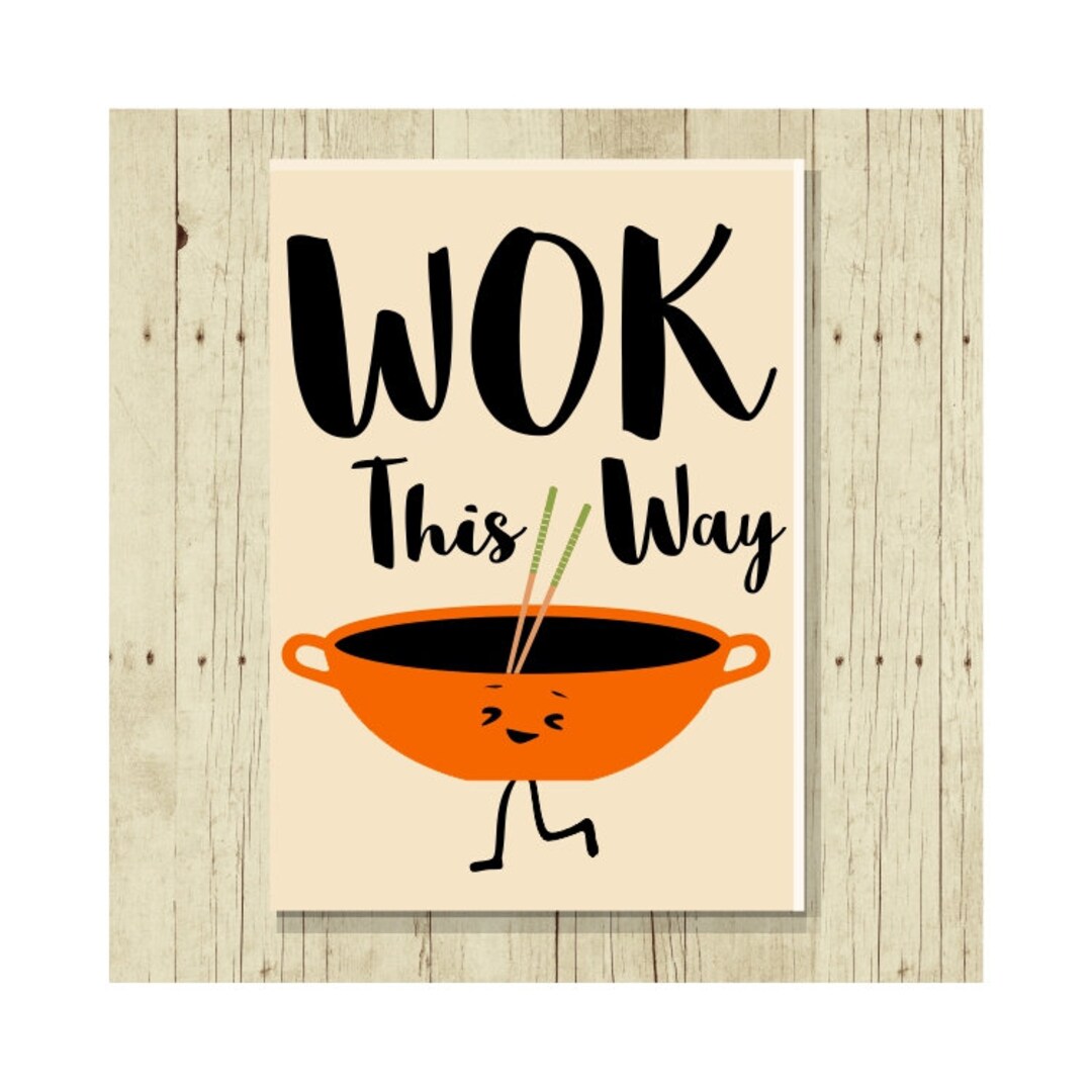 Wok This Way Funny Fridge Magent Asian Cooking Gift Under - Etsy