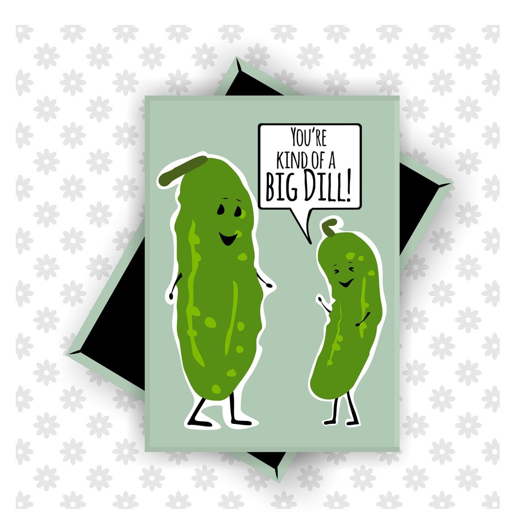 Big Dill Food Puns Funny Magnets Mentor Gift Dill Pickle - Etsy