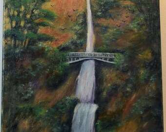Multnomah Falls Art Print - Etsy