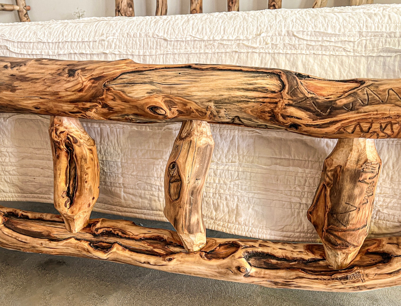 Log Bed / Aspen Log Bed / Kodiak Log Bed / Aspen Log Furniture / Aspen ...