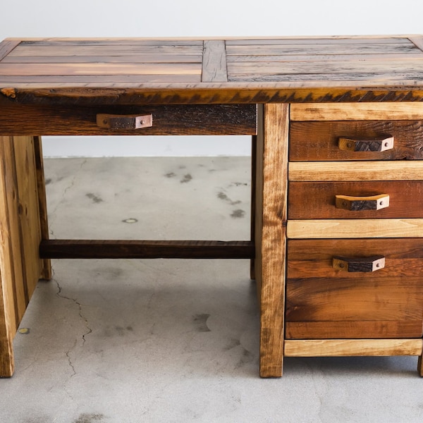 Reclaimed Wood Desk - Etsy