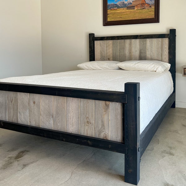 Reclaimed Wood Platform Bed - Etsy