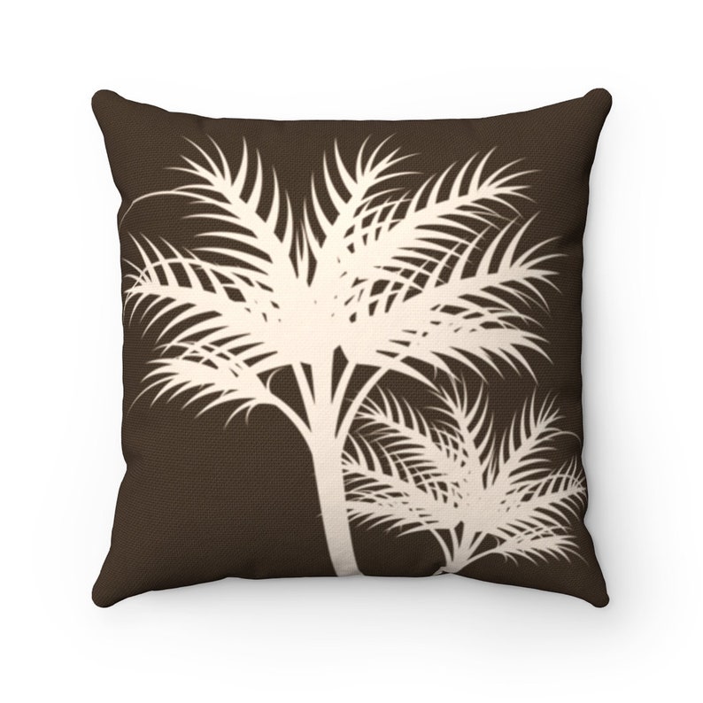 Brown Palm Tree Decorative Pillow Tropical Home Decor Beach - Etsy