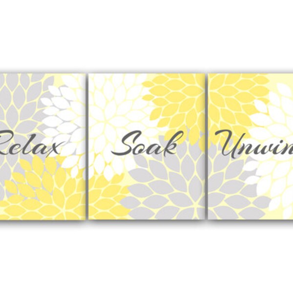 Yellow Gray Decor - Etsy