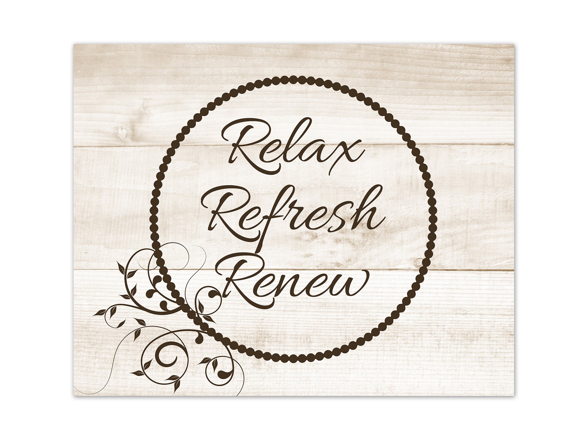 Relax Refresh Renew Farmhouse Bath Sign Rustic Decor Cabin | Etsy