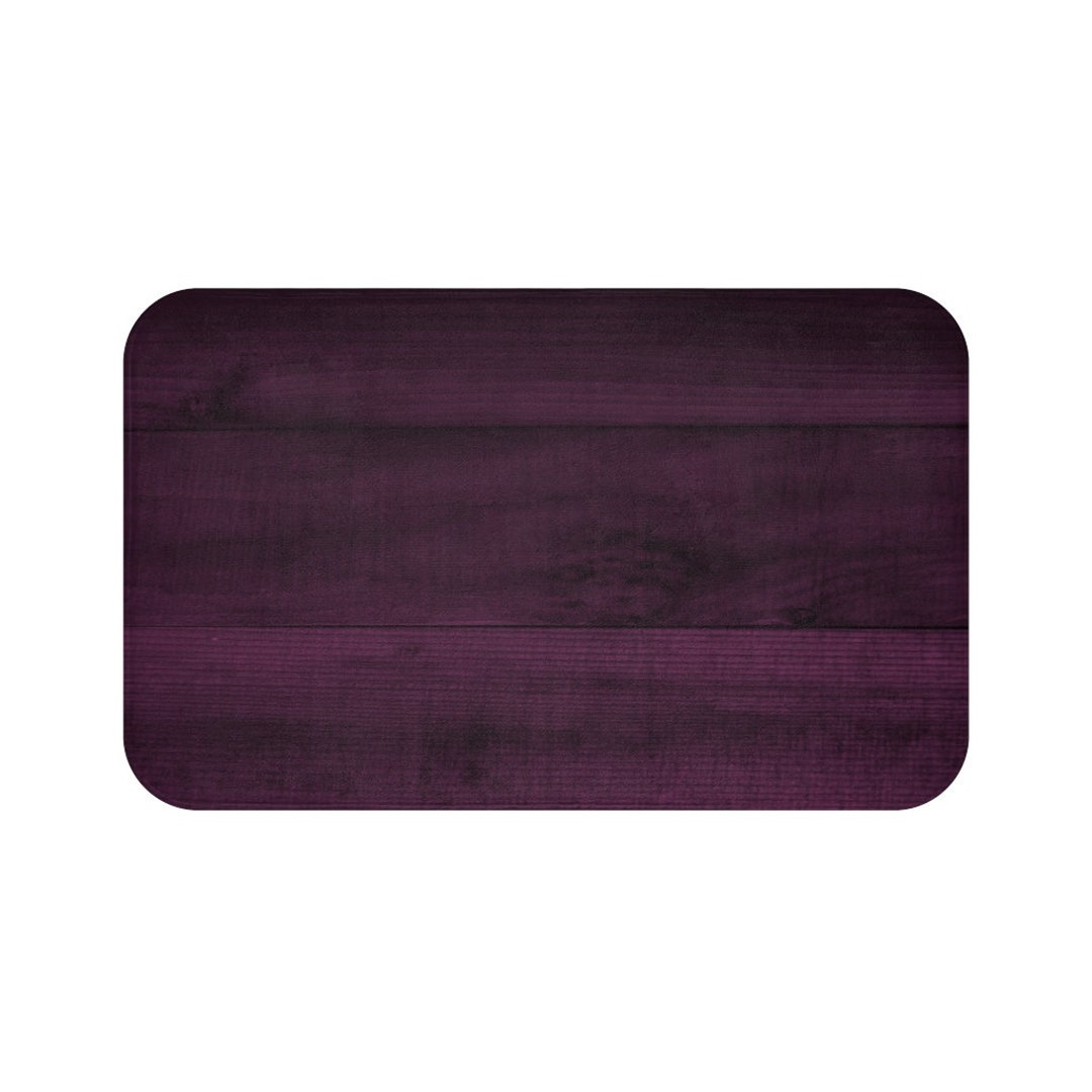Purple Wood Floor Mat, Purple Bathroom Mat, Farmhouse Kitchen Floor Mat ...