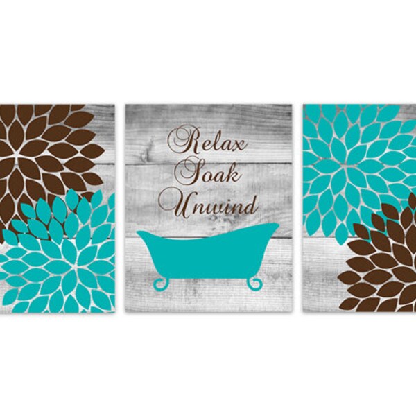 Teal Wood Decor - Etsy
