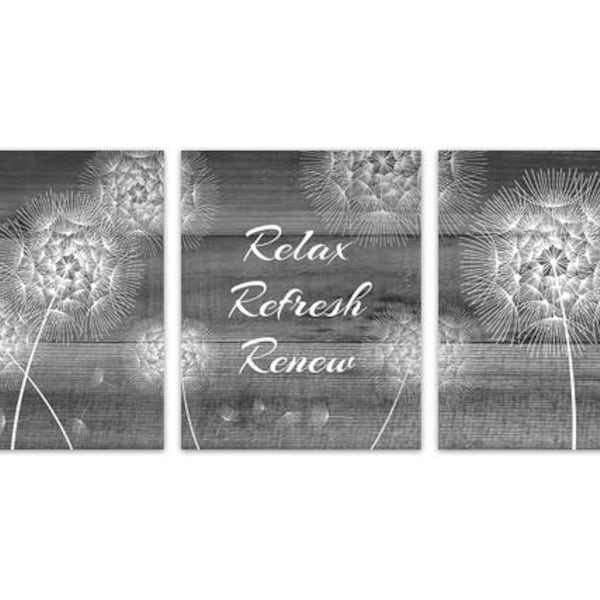Relax Refresh Renew Wall Art - Etsy