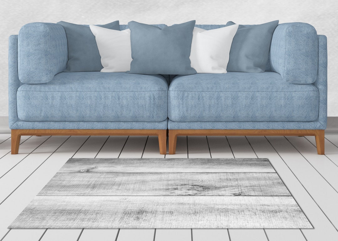 Gray Area Rug Gray Kitchen Floor Mat Office Rug Farmhouse - Etsy