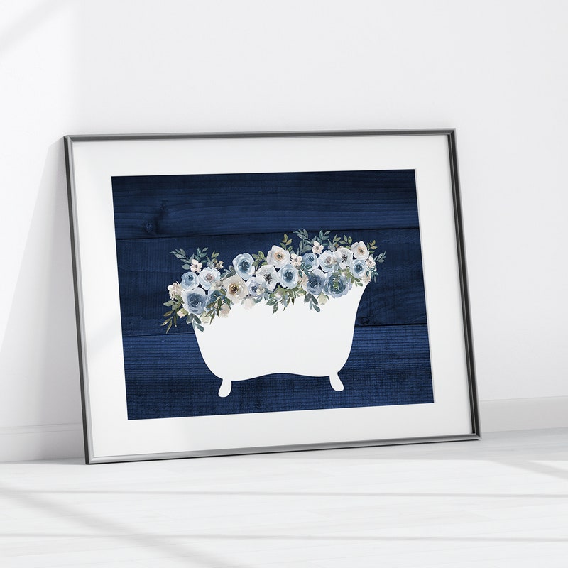 Bathroom Wall Art Framed - Etsy