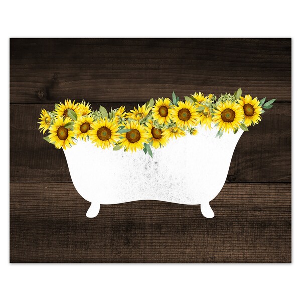 Sunflower Bathroom - Etsy