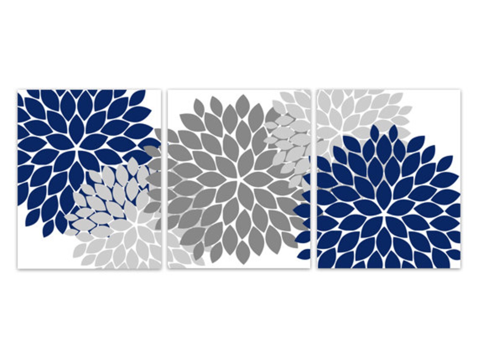 Home Decor Wall Art CANVAS and PRINTS Blue Grey Wall Art - Etsy