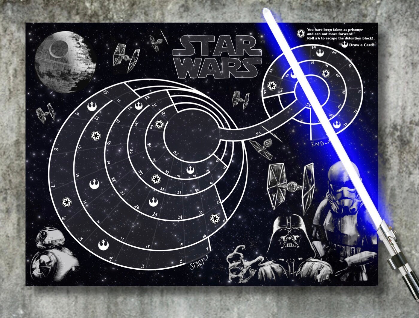 Star Wars Printable Board Game - Etsy