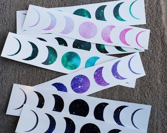 Moon phases stickers | Etsy