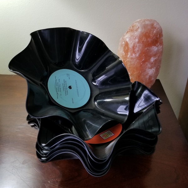 Vinyl Record Bowl - Etsy